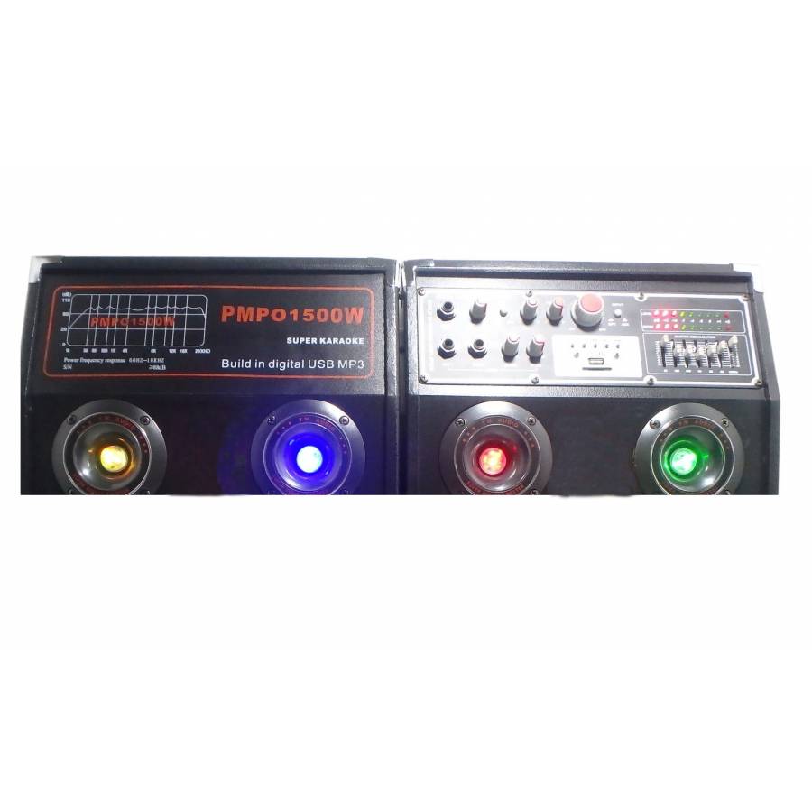 Boxe audio cu statie Profesionale , Karaoke , BT, USB / Aux in , 300 W ...