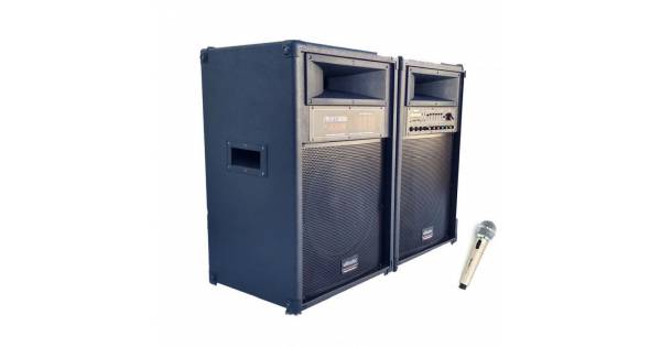 Set Boxe Bluetooth, Active, 720W RMS, Difuzoare 2 x 15